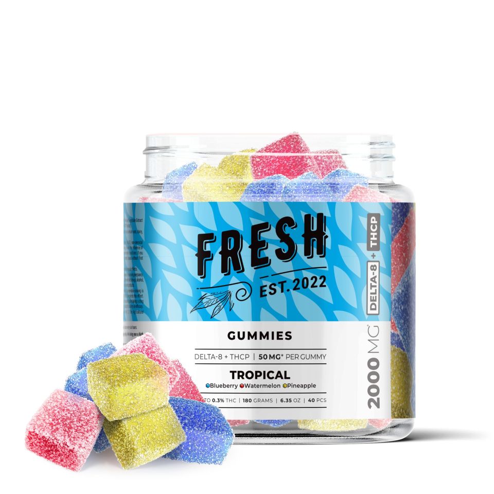 THCP, D8 Gummies - 50mg - Tropical