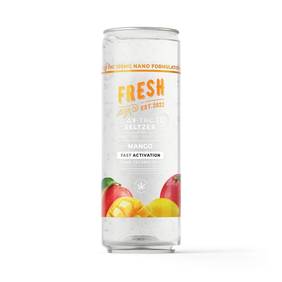 Delta 9 Nano Mango THC Seltzer - 100mg - Fresh