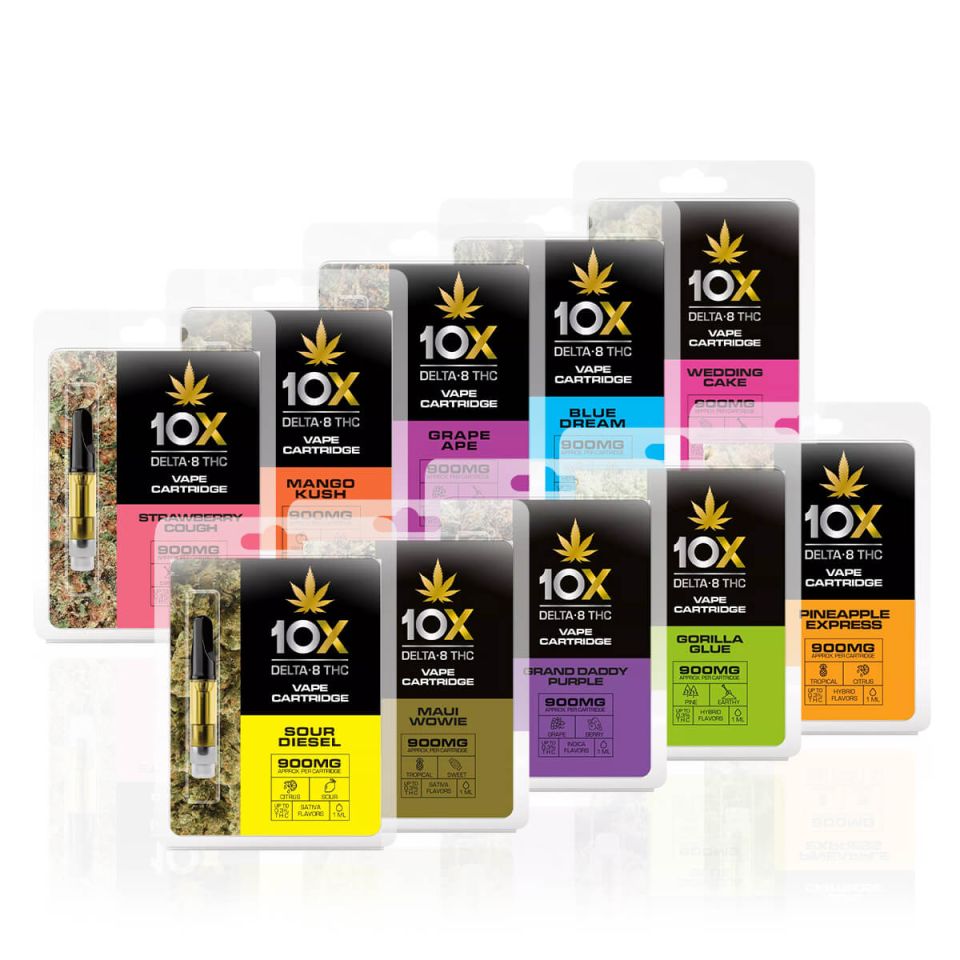 10X Delta-8 THC Carts - 10 Pack Bundle